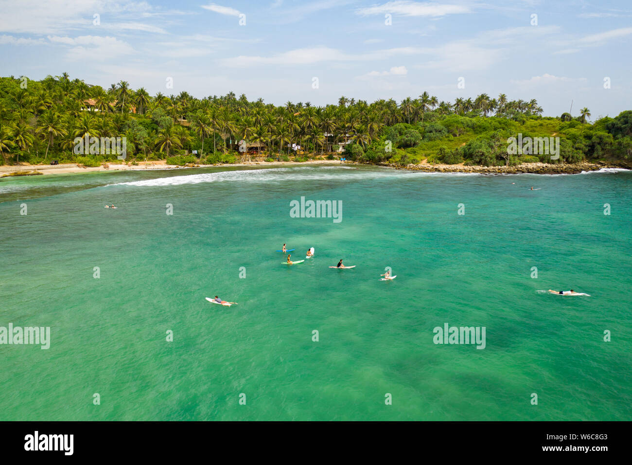 Dickwella beach aerial, Sri Lanka Stock Photo - Alamy