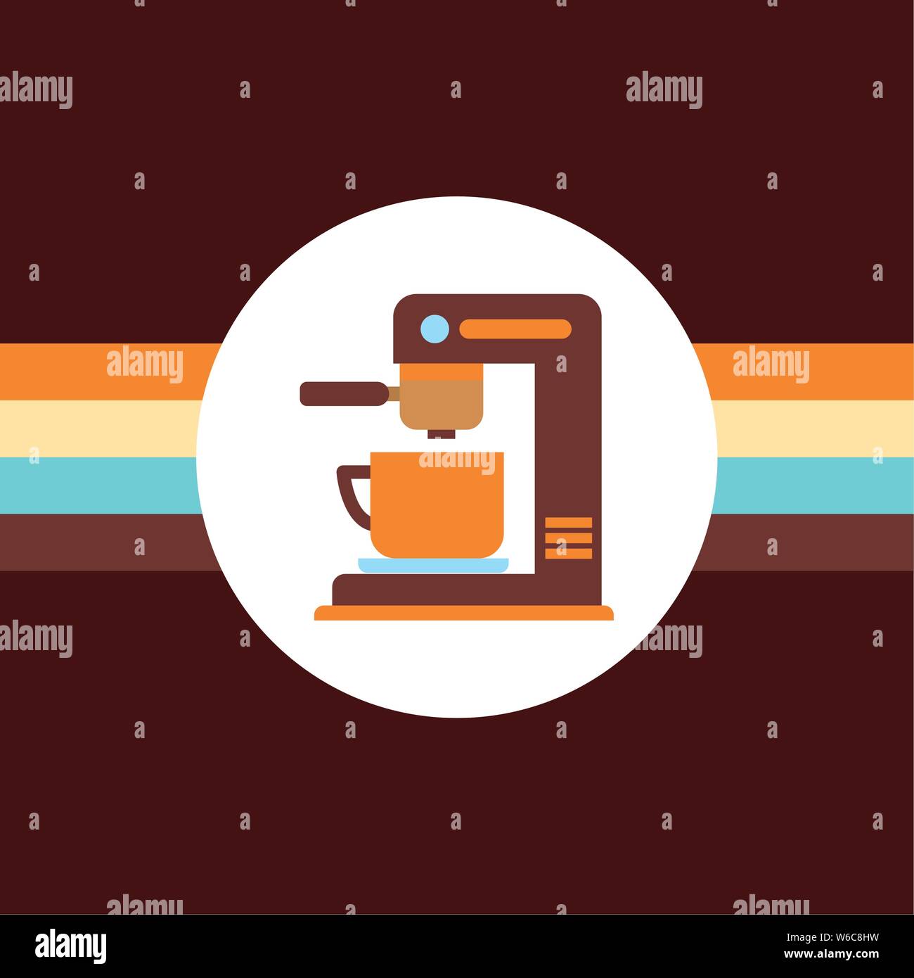 Coffee machine and cup vector design Stock Vector Image & Art - Alamy