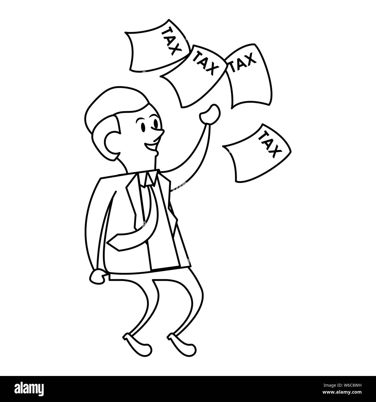Tax Form Cartoon High Resolution Stock Photography and Images - Alamy