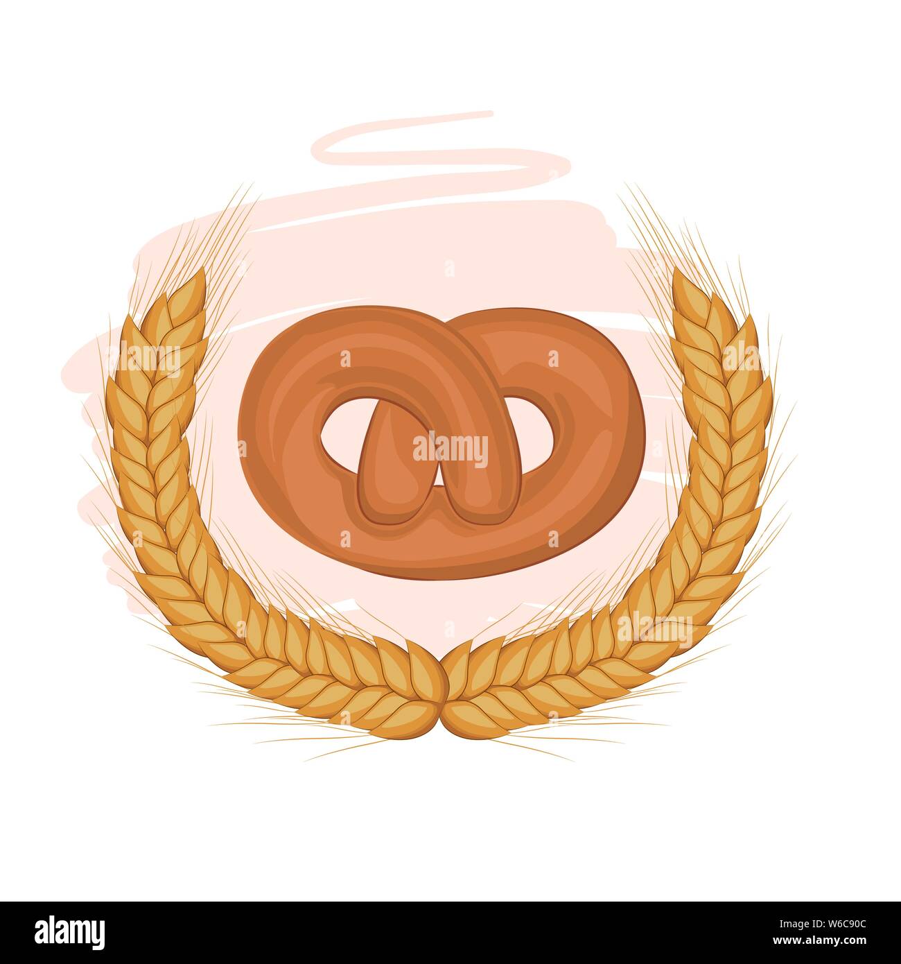 fresh and delicious bread pretzel Stock Vector Image & Art - Alamy