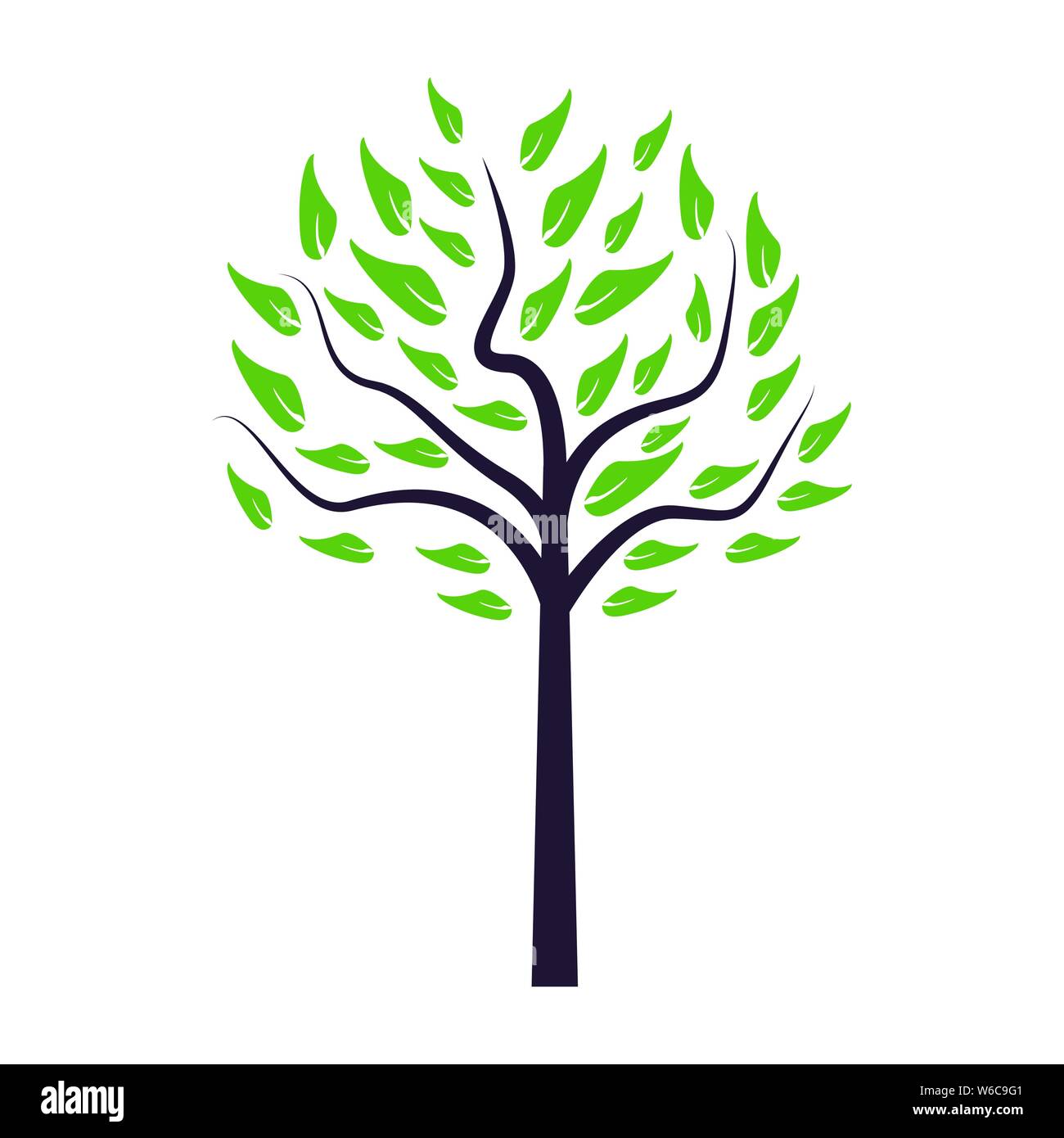 tree nature outdoor scene cartoon Stock Vector Image & Art - Alamy