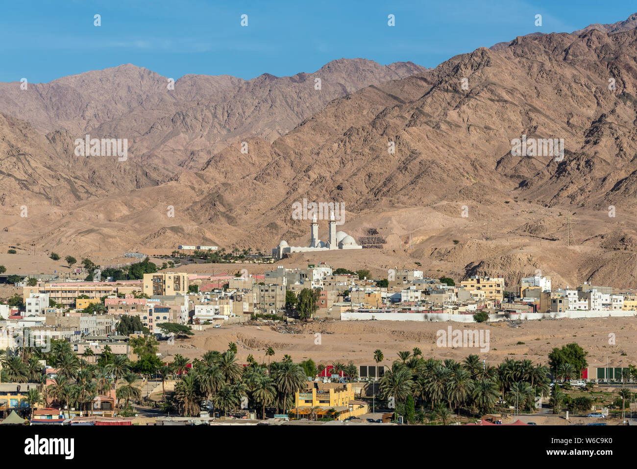 Aqaba, Jordan - November 6, 2017: Cityscape of Aqaba, Jordan. The ...