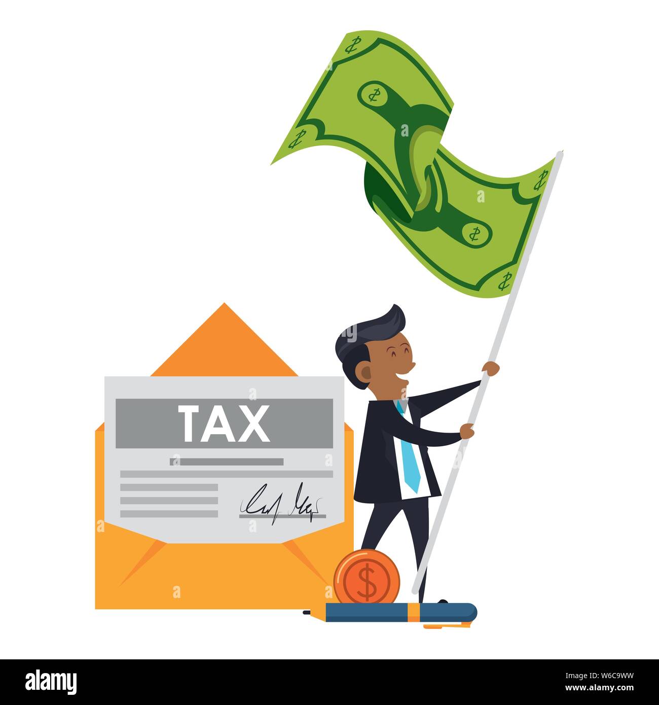 state government taxes business cartoon Stock Vector Image & Art - Alamy