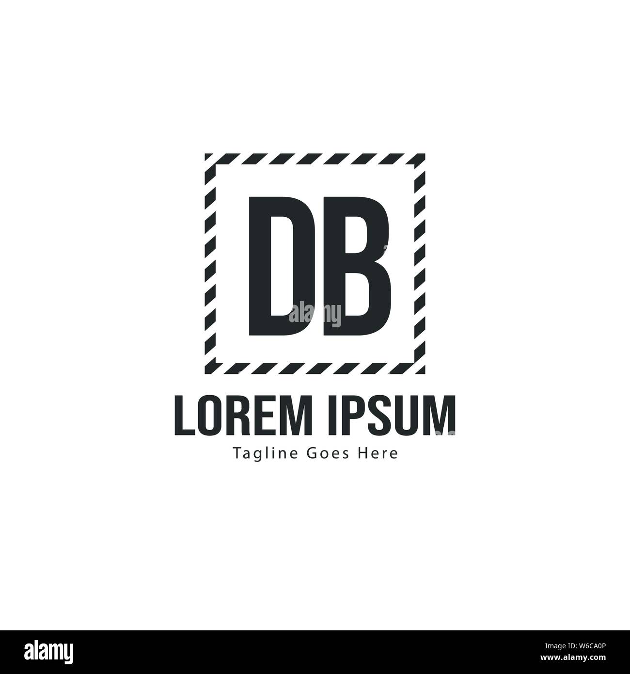 DB Letter Logo Design. Creative Modern DB Letters Icon Illustration ...
