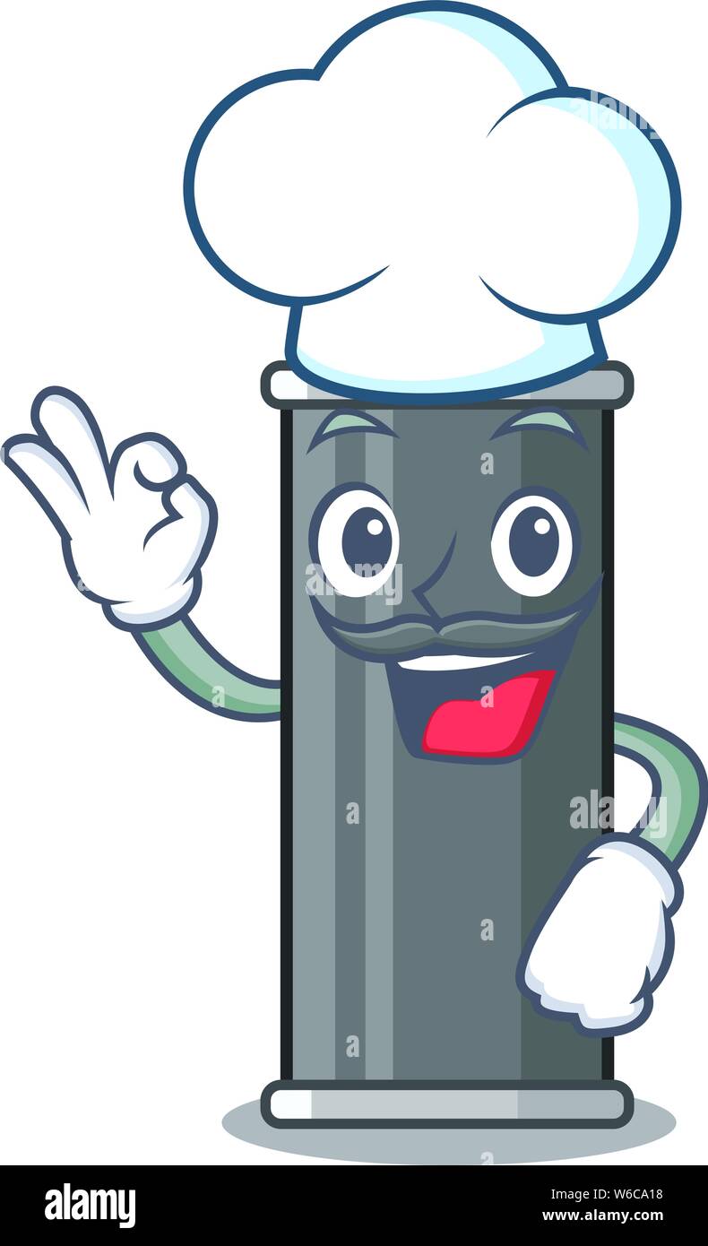 Chef hair spray in the cartoon shape vector illustration Stock Vector ...