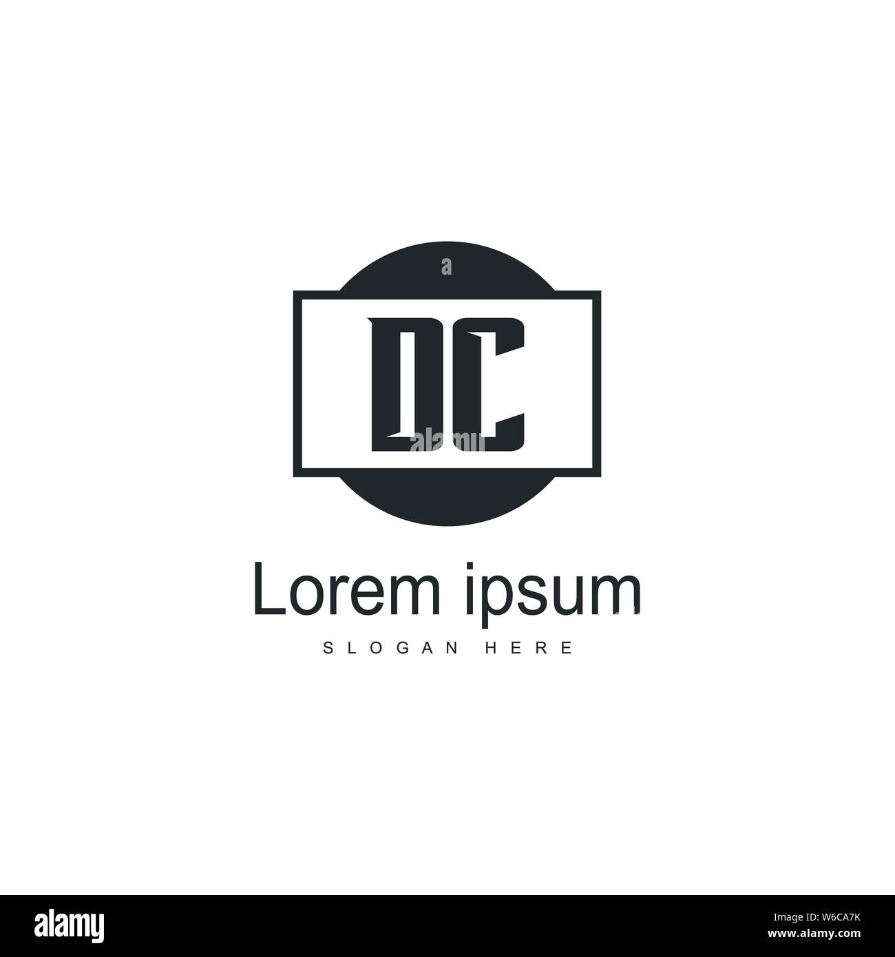 DC Letter Logo Design. Creative Modern DC Letters Icon Illustration ...
