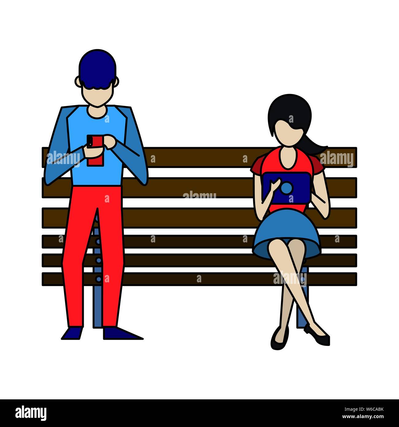 social media network chatting cartoon Stock Vector Image & Art - Alamy