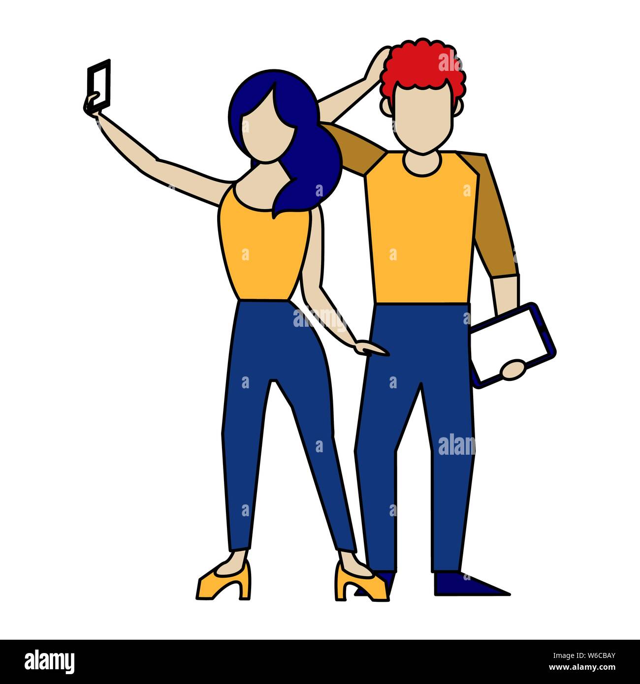 social media network chatting cartoon Stock Vector Image & Art - Alamy