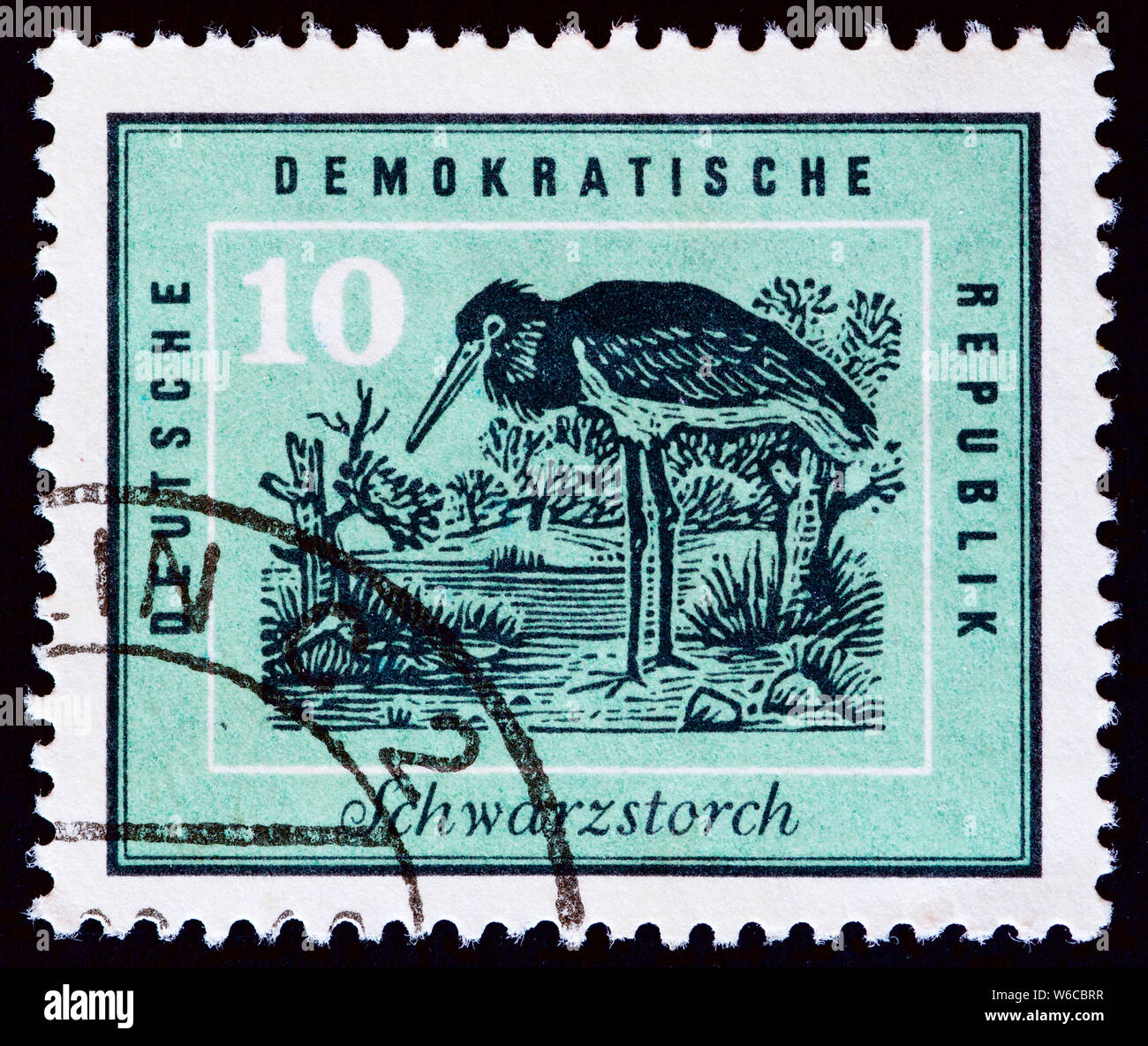 Stork Stamp High Resolution Stock Photography and Images - Alamy