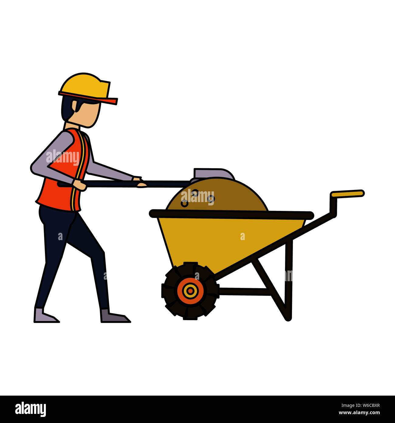 construction architectural engineering work cartoon Stock Vector Image ...
