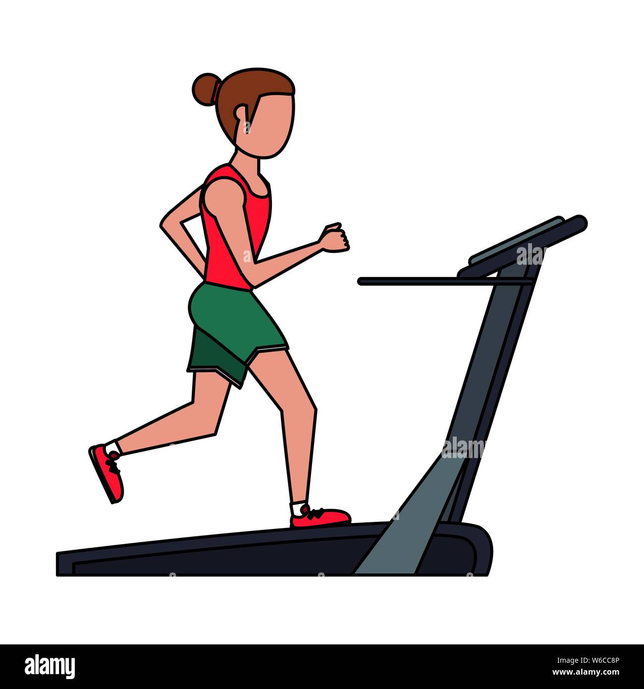 fitness sport excercise lifestyle cartoon Stock Vector Image & Art - Alamy