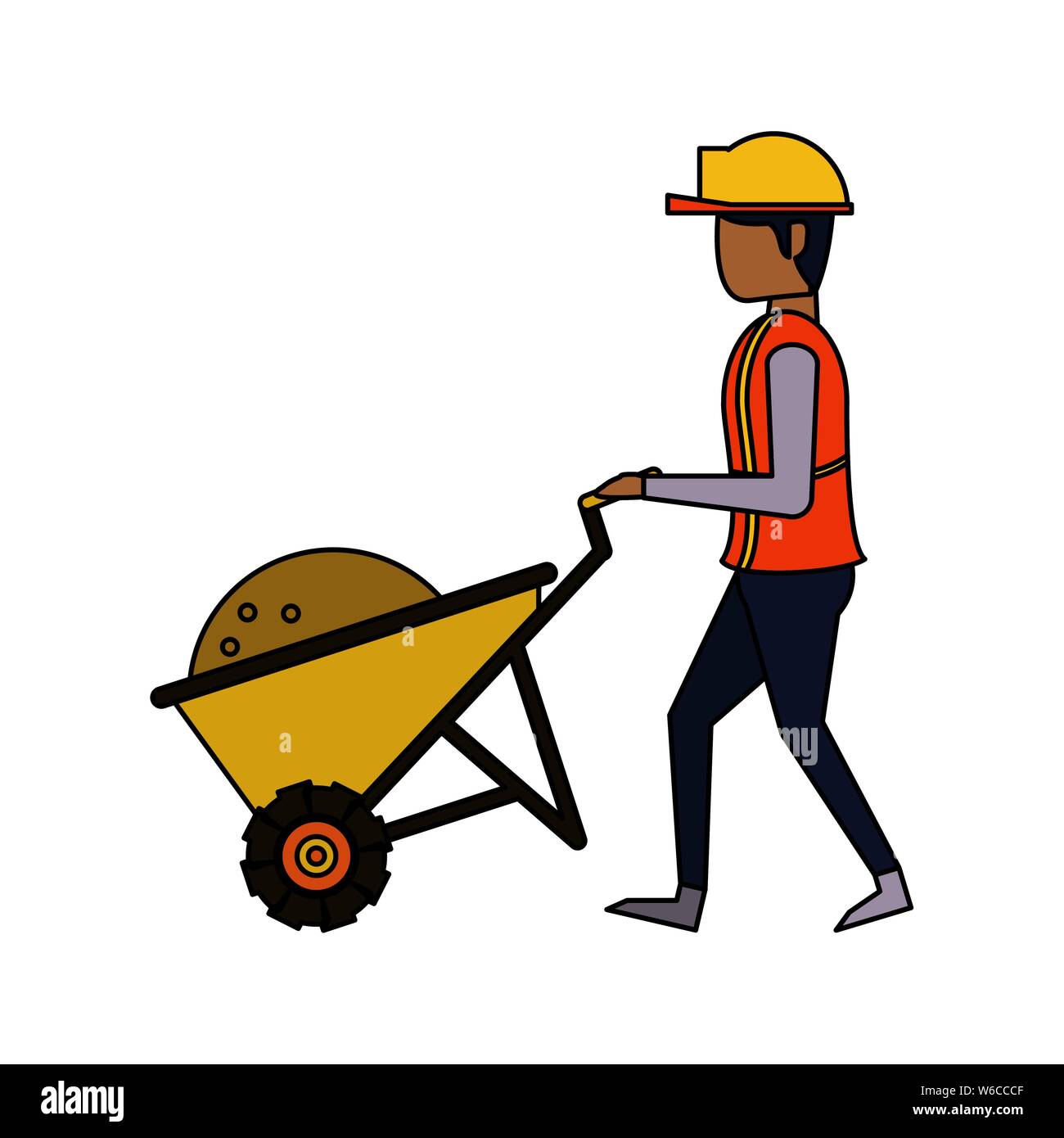 construction architectural engineering work cartoon Stock Vector Image ...