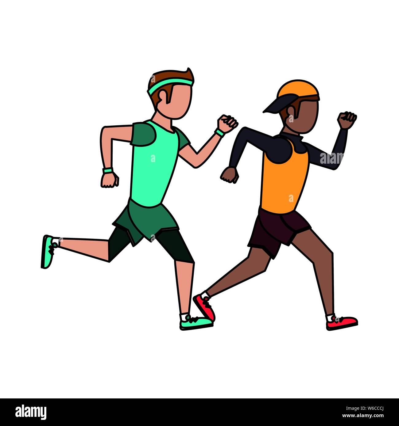 fitness sport excercise lifestyle cartoon Stock Vector Image & Art - Alamy