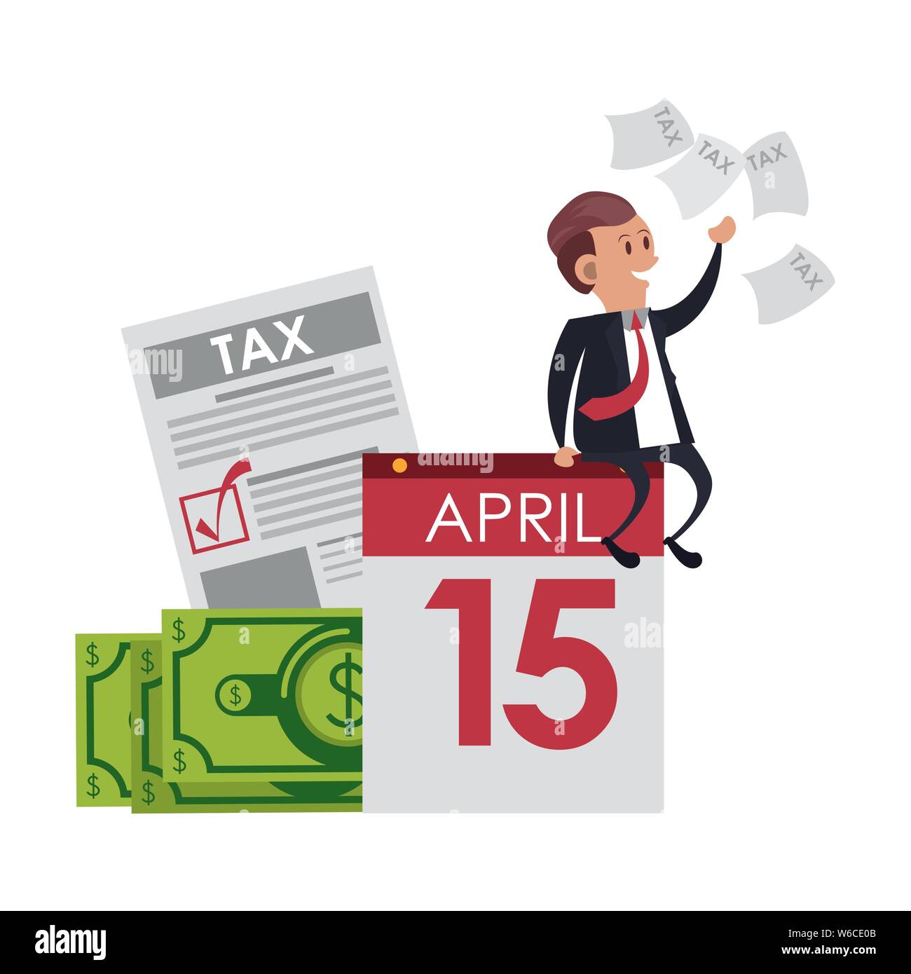 state government taxes business cartoon Stock Vector Image & Art - Alamy