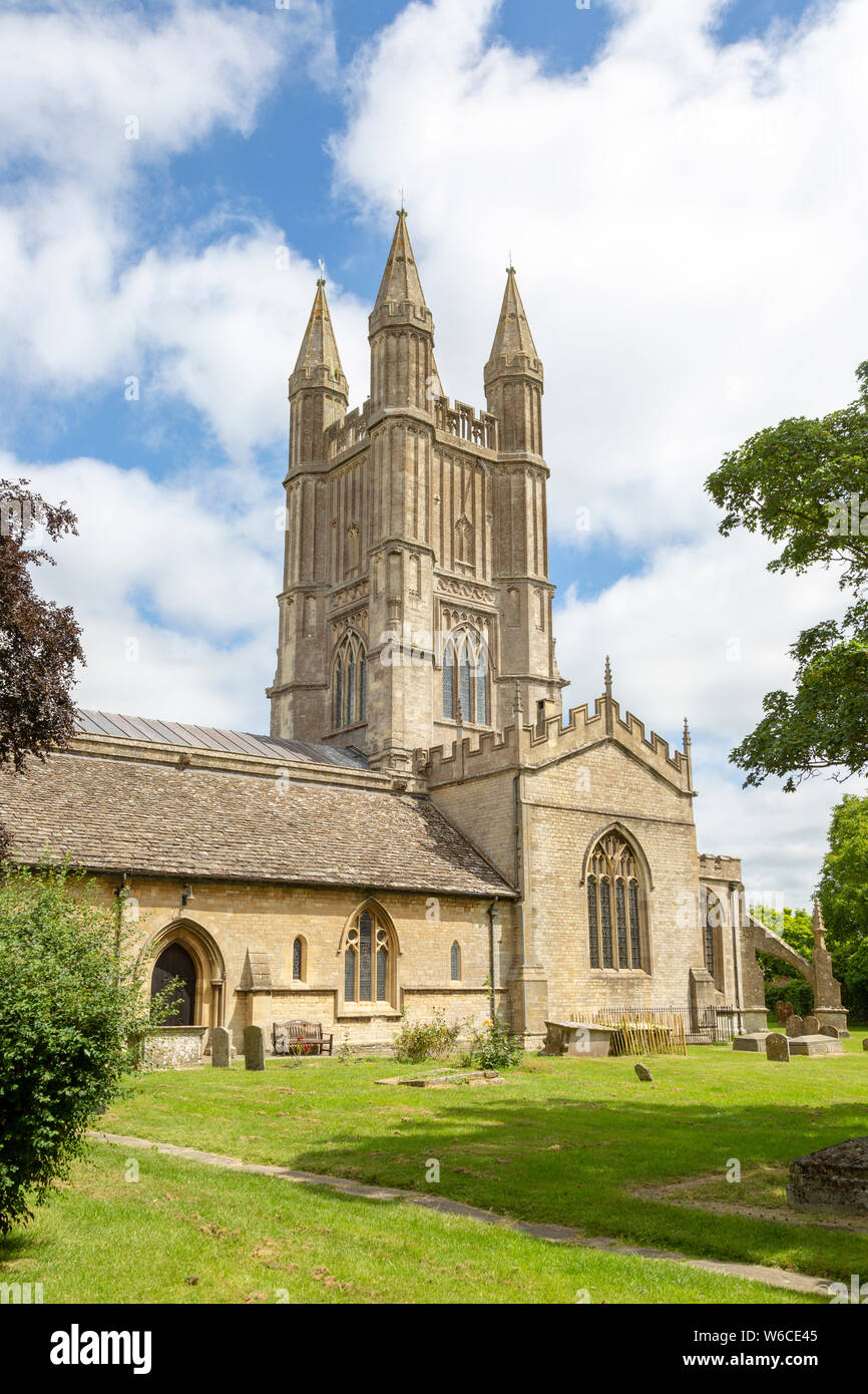 Parish church of Saint Sampson in the Saxon town of Cricklade ...