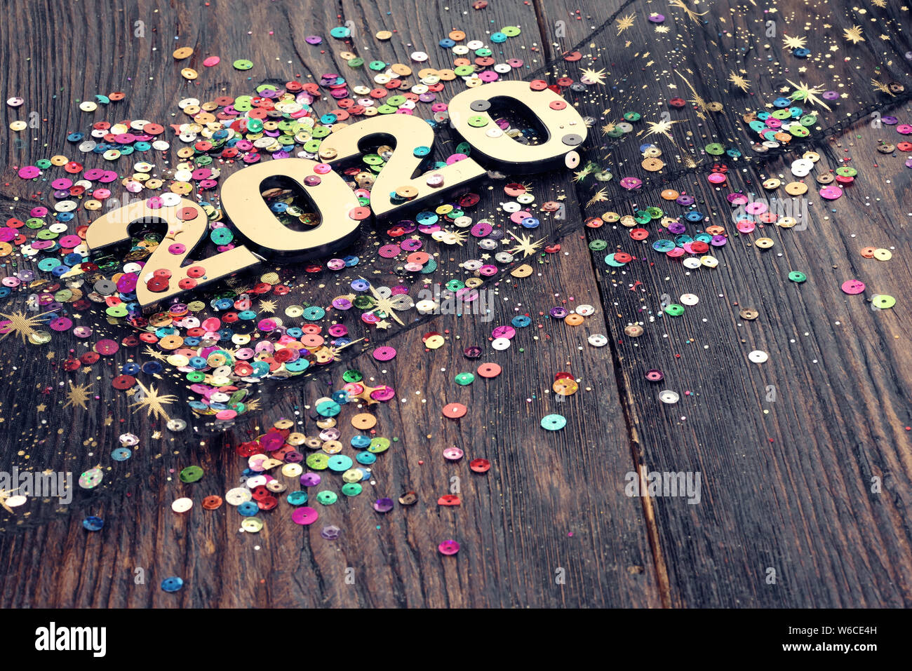 Happy New Year 2020. Symbol from number 2020 on abstract background ...