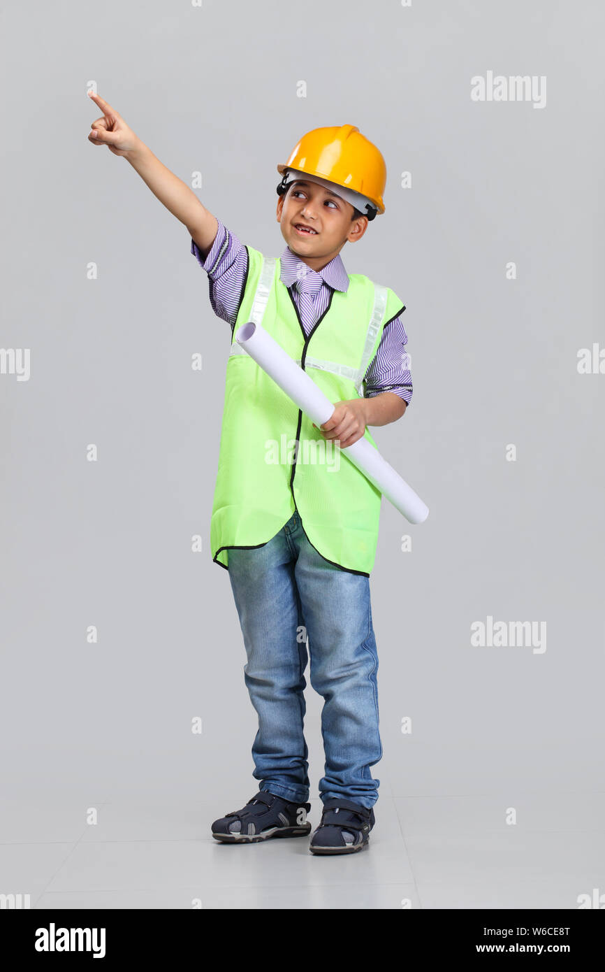 Architect pointing building blue hi-res stock photography and images ...