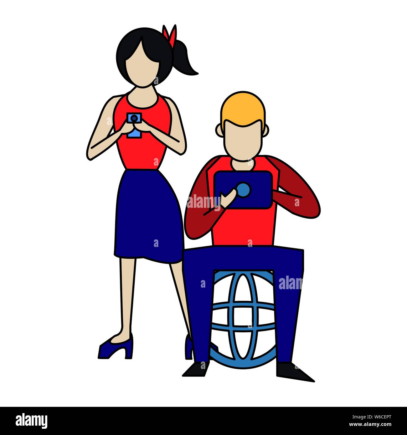 social media network chatting cartoon Stock Vector Image & Art - Alamy