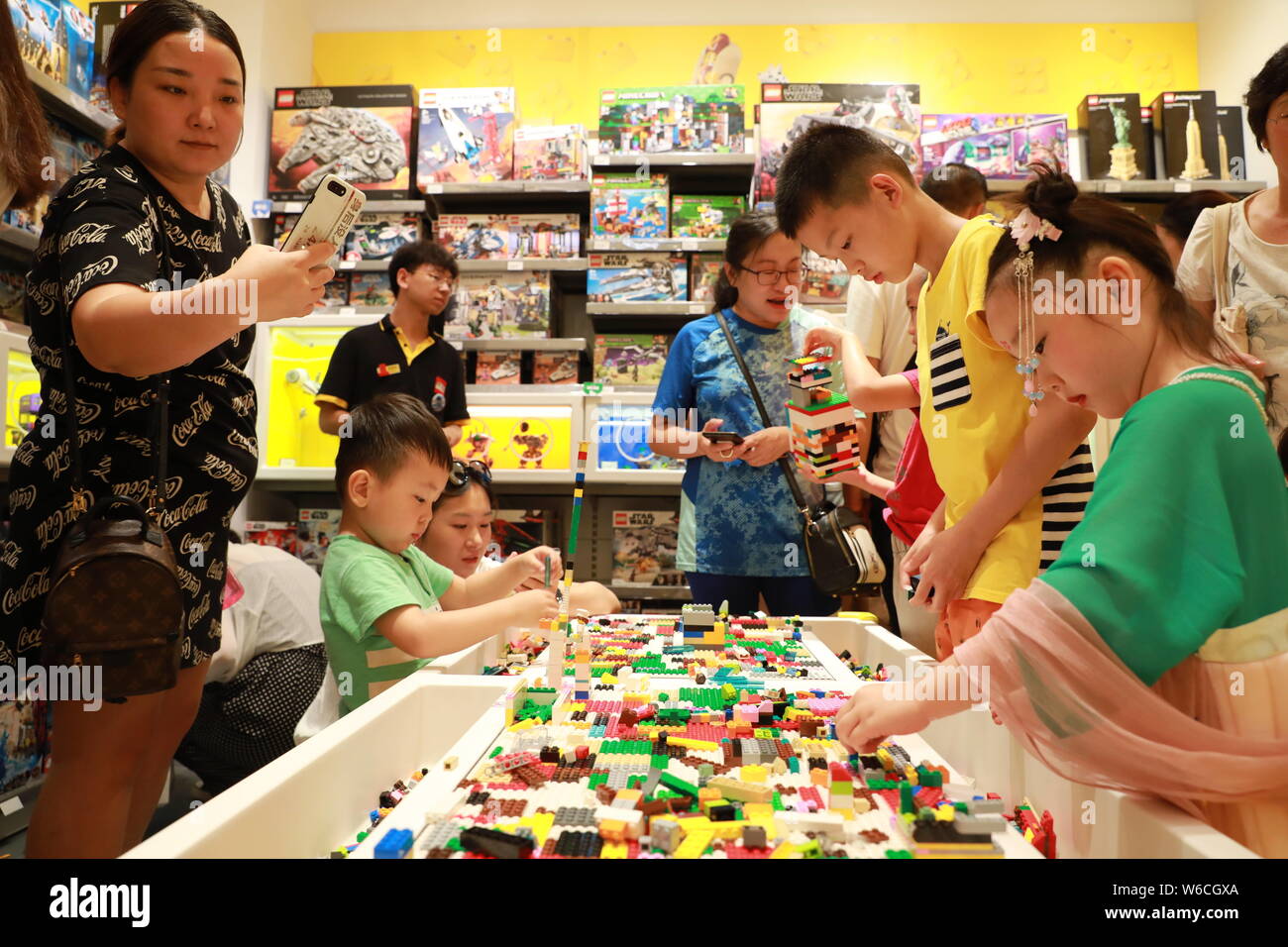 Shaanxi, China. 31 Jul, 2019. The first lego store in northwest China ...