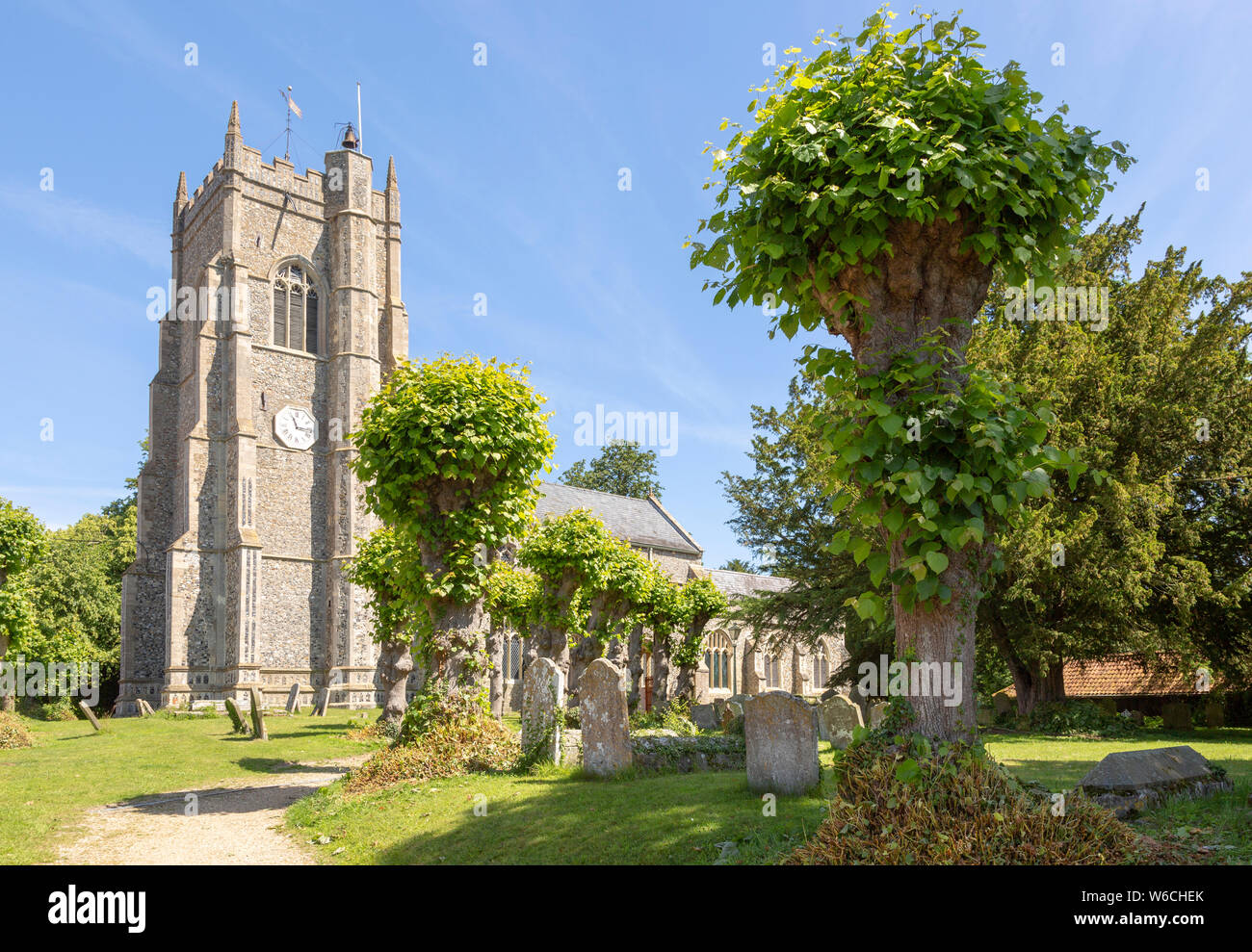 Village parish church of Saint Peter, Monks Eleigh, Suffolk, England ...