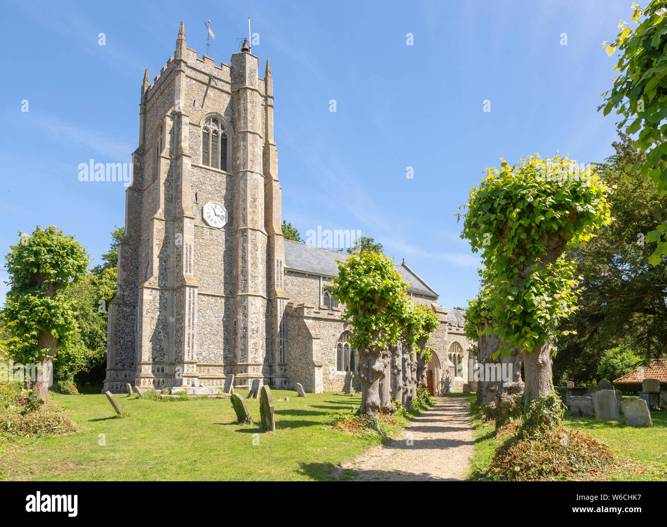 Village parish church of Saint Peter, Monks Eleigh, Suffolk, England ...
