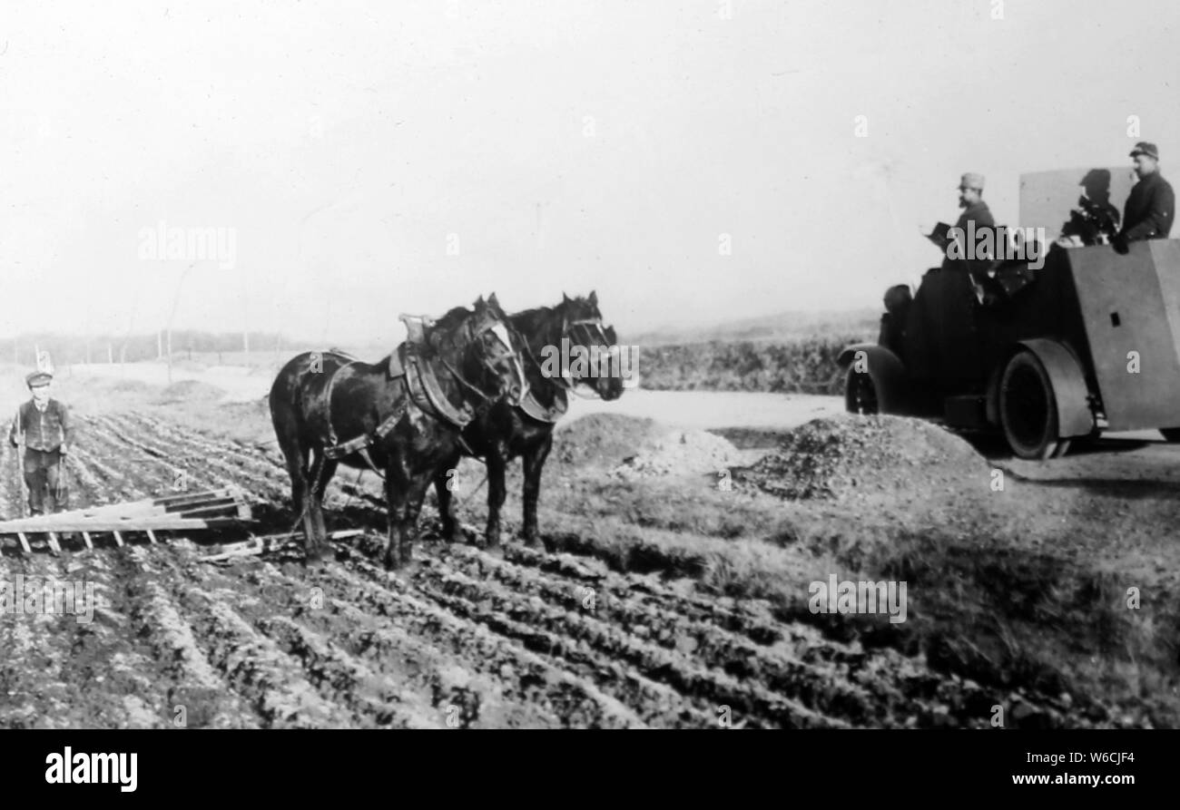 Farming in Northern France during WW1 Stock Photo - Alamy