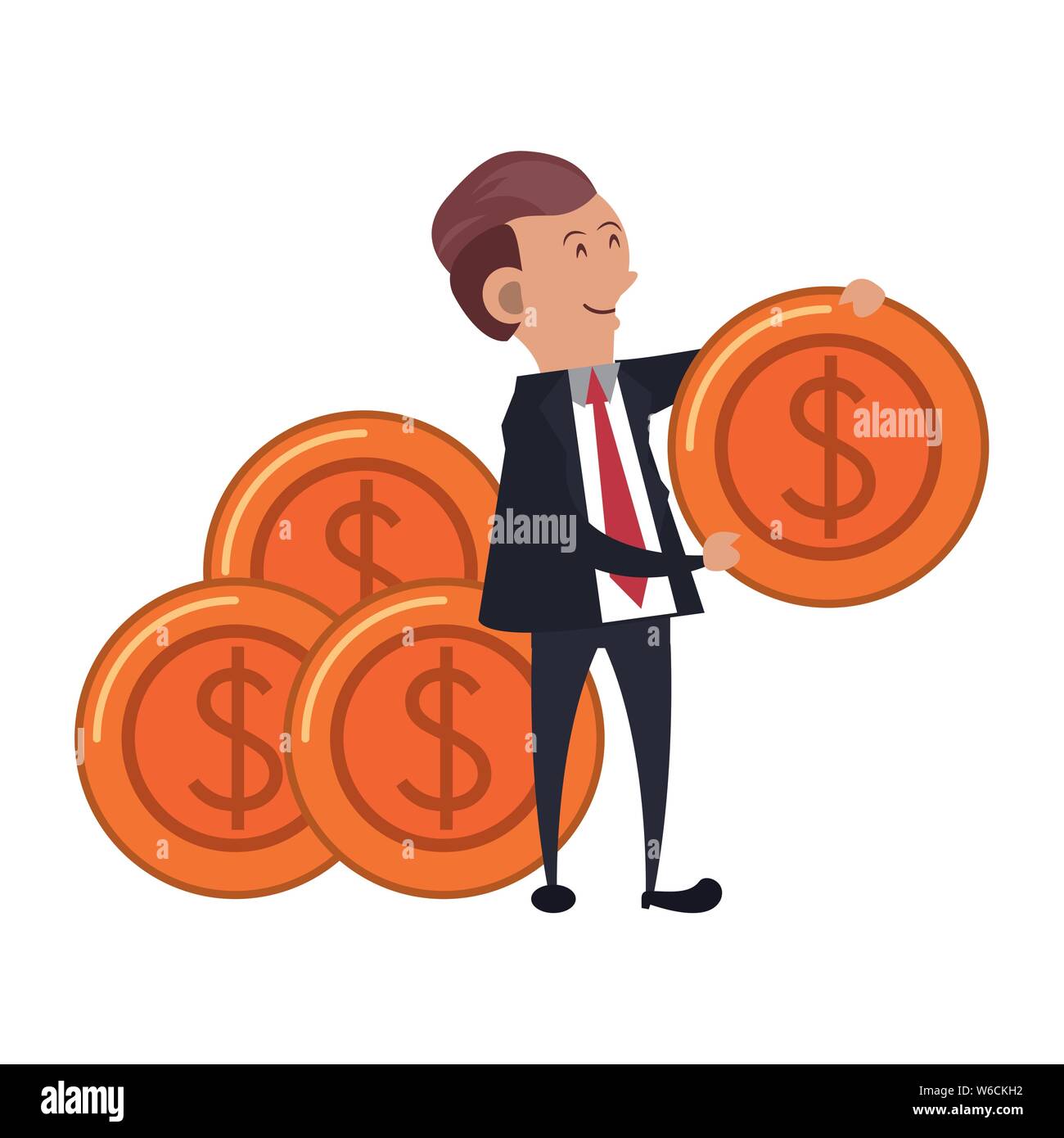 saving money finance banking cartoon Stock Vector Image & Art - Alamy