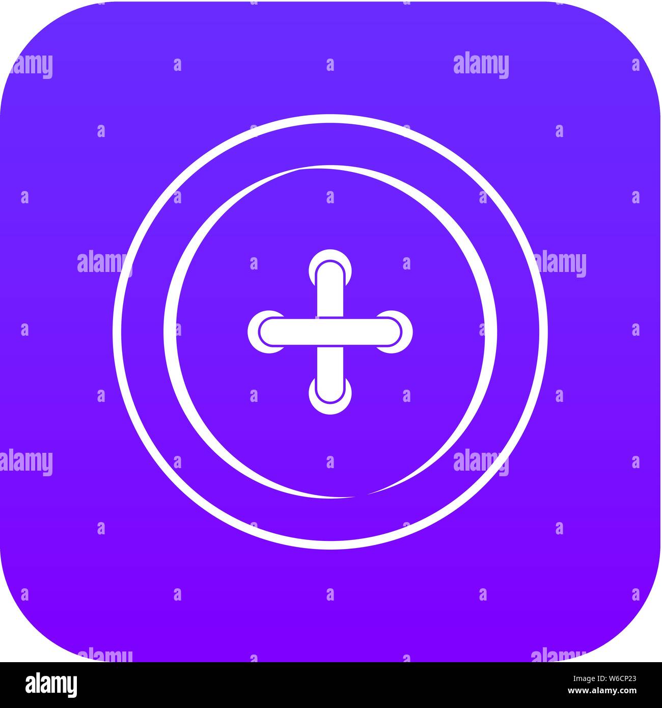 Sewing button icon digital purple Stock Vector Image & Art - Alamy