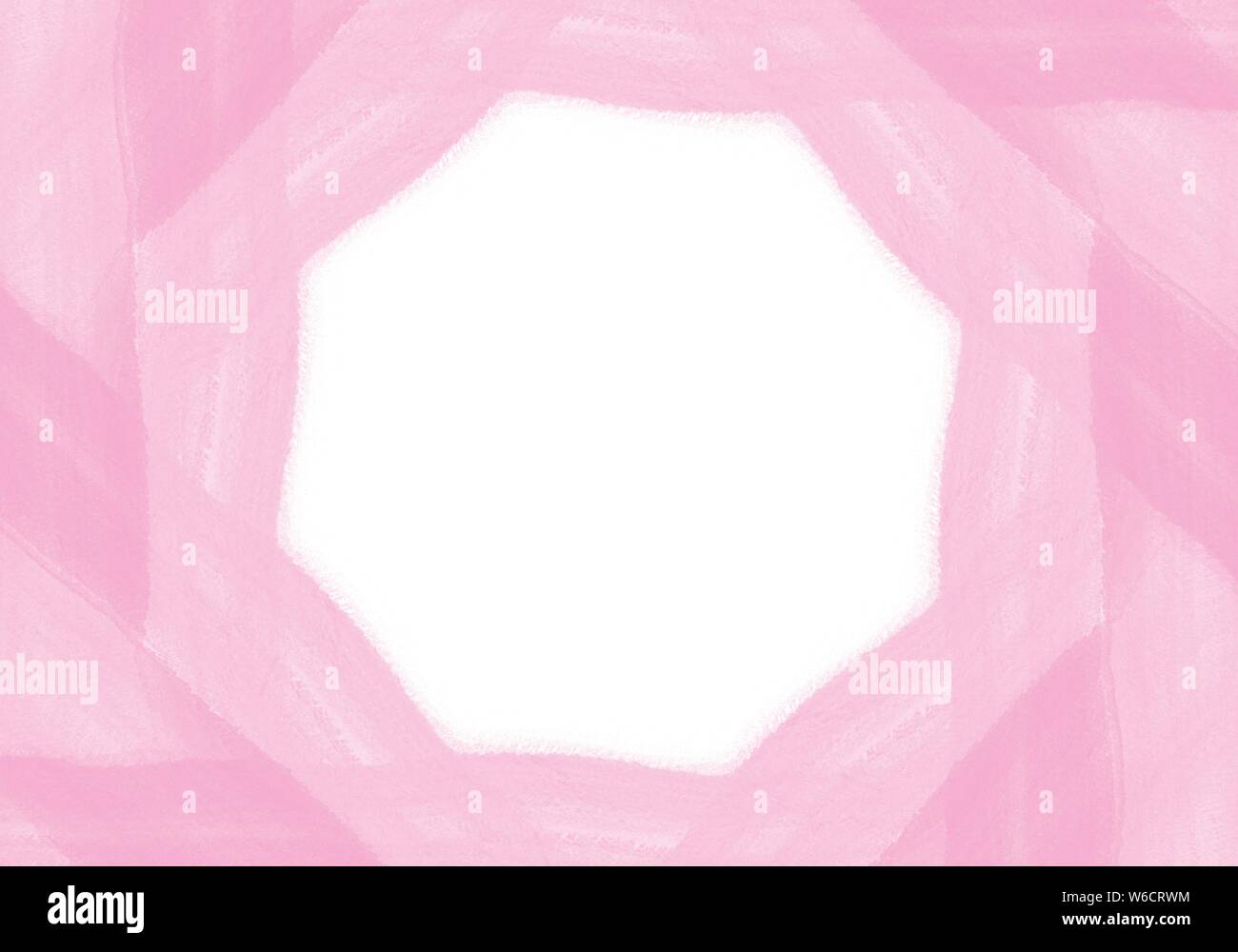 pink hand drawn squared watercolor bold brush stroke frame border ...