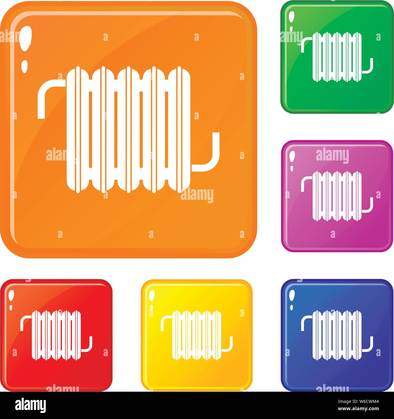 Radiator icons set vector color Stock Vector Image & Art - Alamy