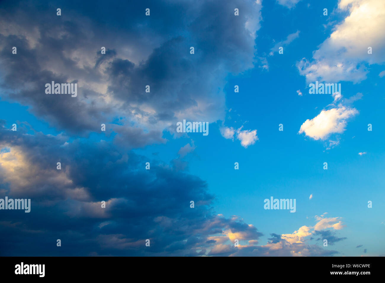 blue sky with white clouds Stock Photo - Alamy