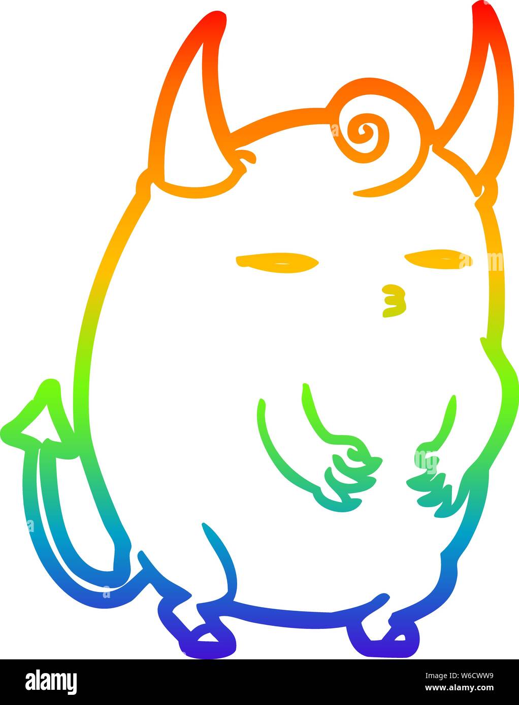 Fat devil cartoon Stock Vector Images - Alamy