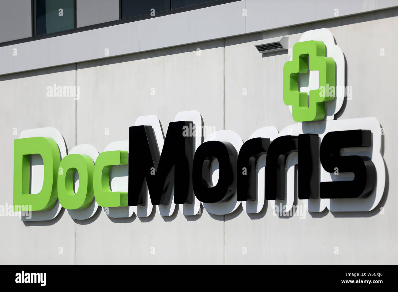 Heerlen, Netherlands. 29th July, 2019. The logo of the DocMorris mail ...