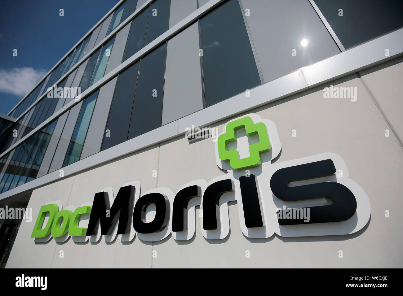 Heerlen, Netherlands. 29th July, 2019. The logo of the DocMorris mail ...