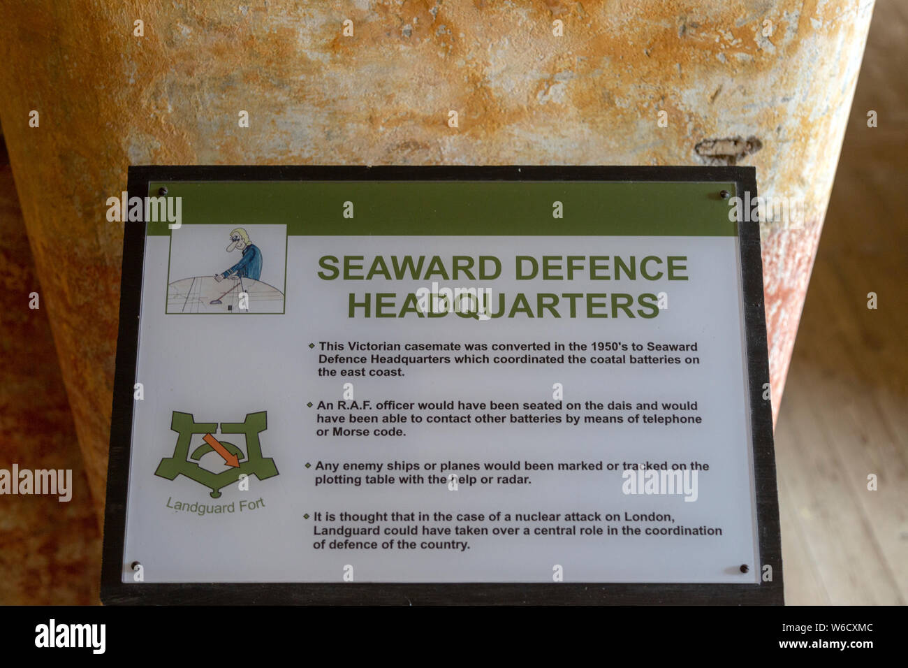 Landguard Fort, Felixstowe, Suffolk, England, UK 1950s Cold War Seaward ...
