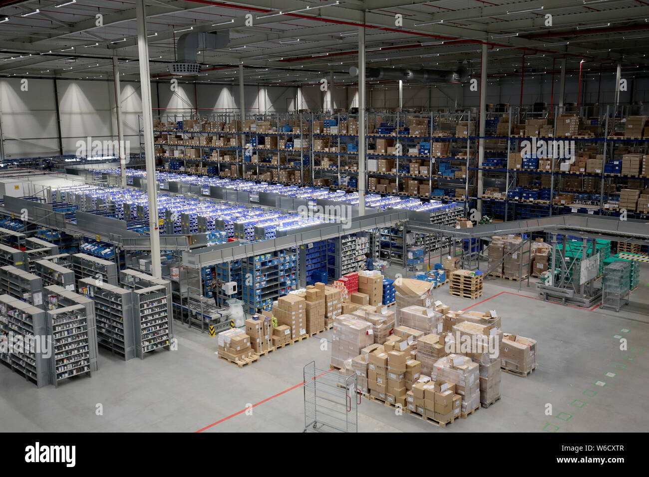 Heerlen, Netherlands. 29th July, 2019. The logistics centre of the ...