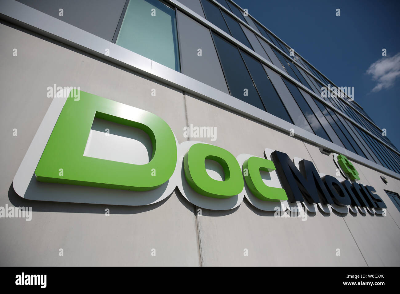 Heerlen, Netherlands. 29th July, 2019. The logo of the DocMorris mail ...