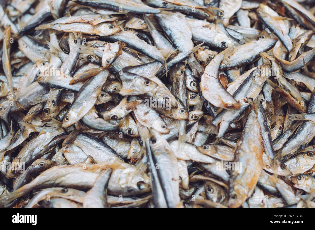 Fish sprats at the fish market. Fresh organic fish Stock Photo - Alamy