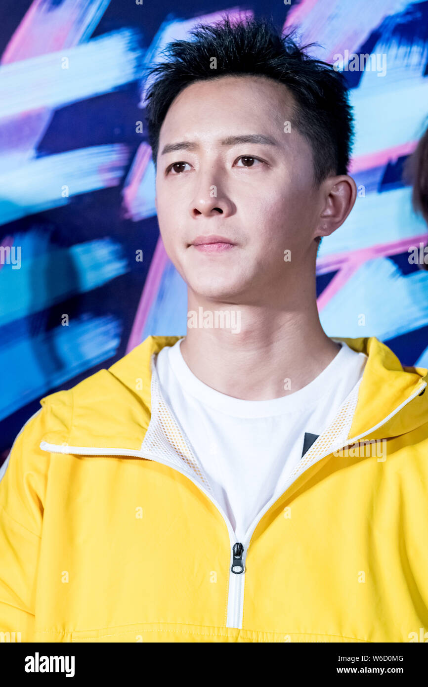 Chinese singer and actor Han Geng attends a press conference for the ...