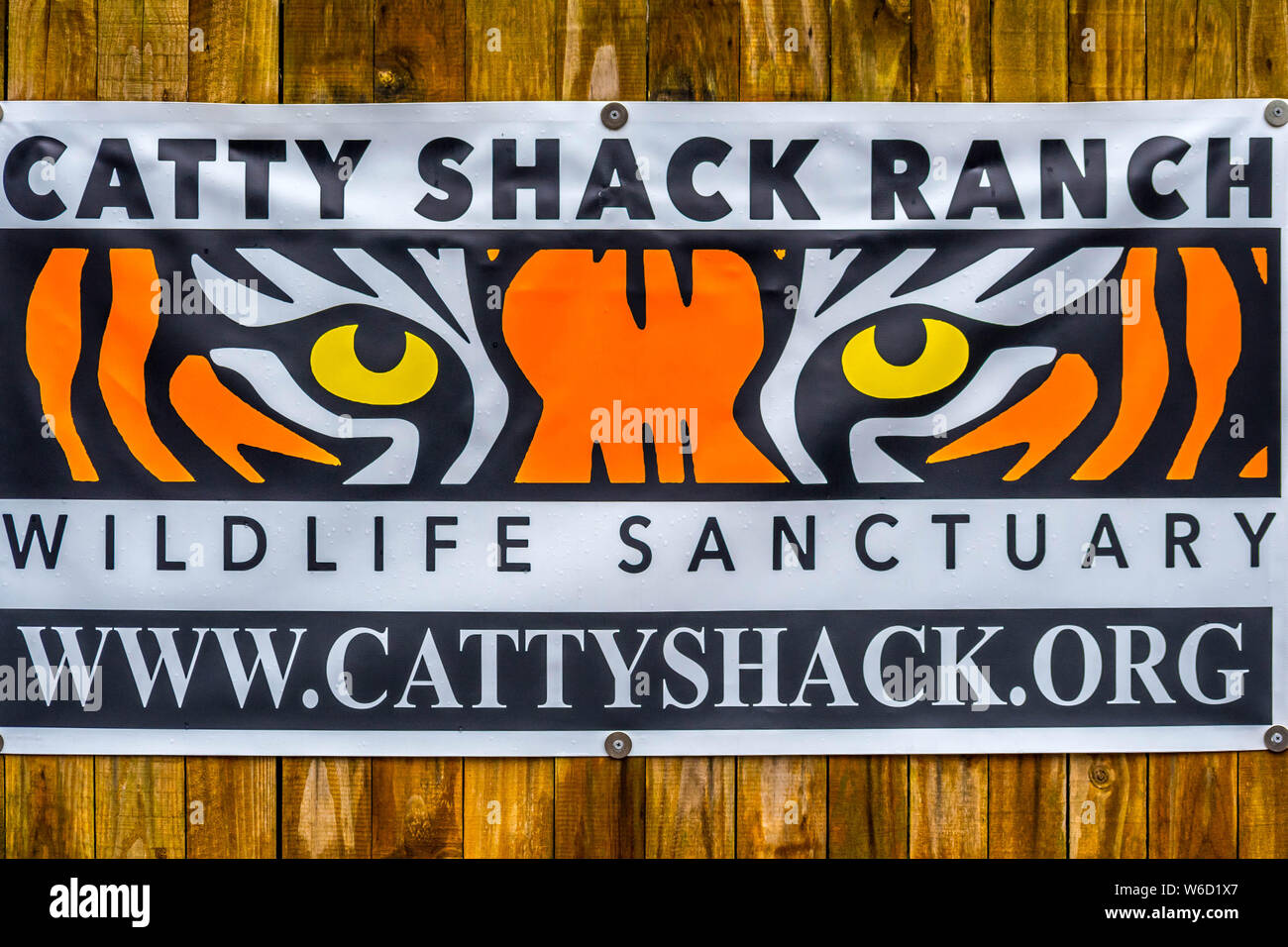 Jacksonville, FL, USA - Feb 3, 2019: A welcoming signboard at the entry ...