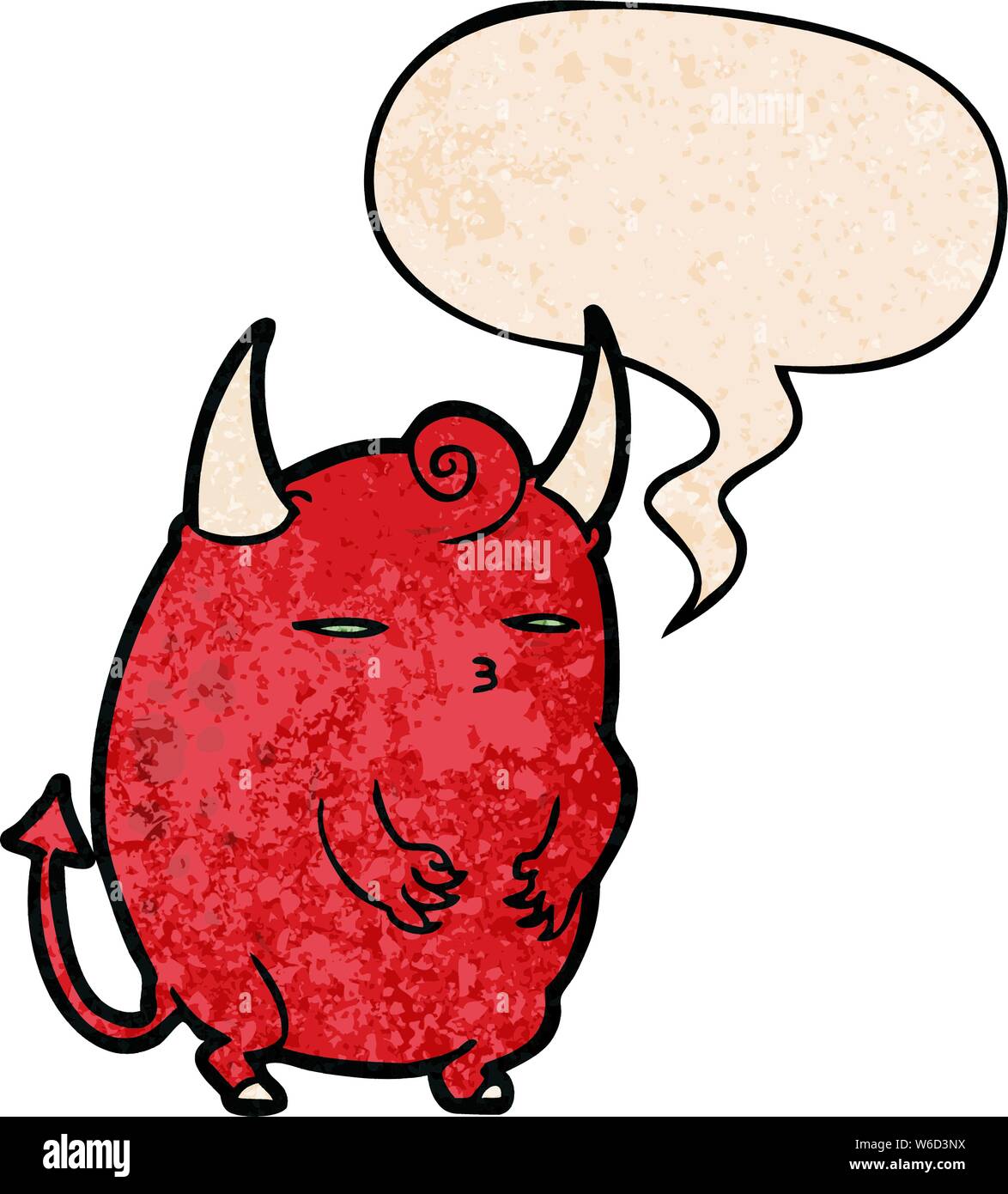 Fat devil cartoon hi-res stock photography and images - Alamy