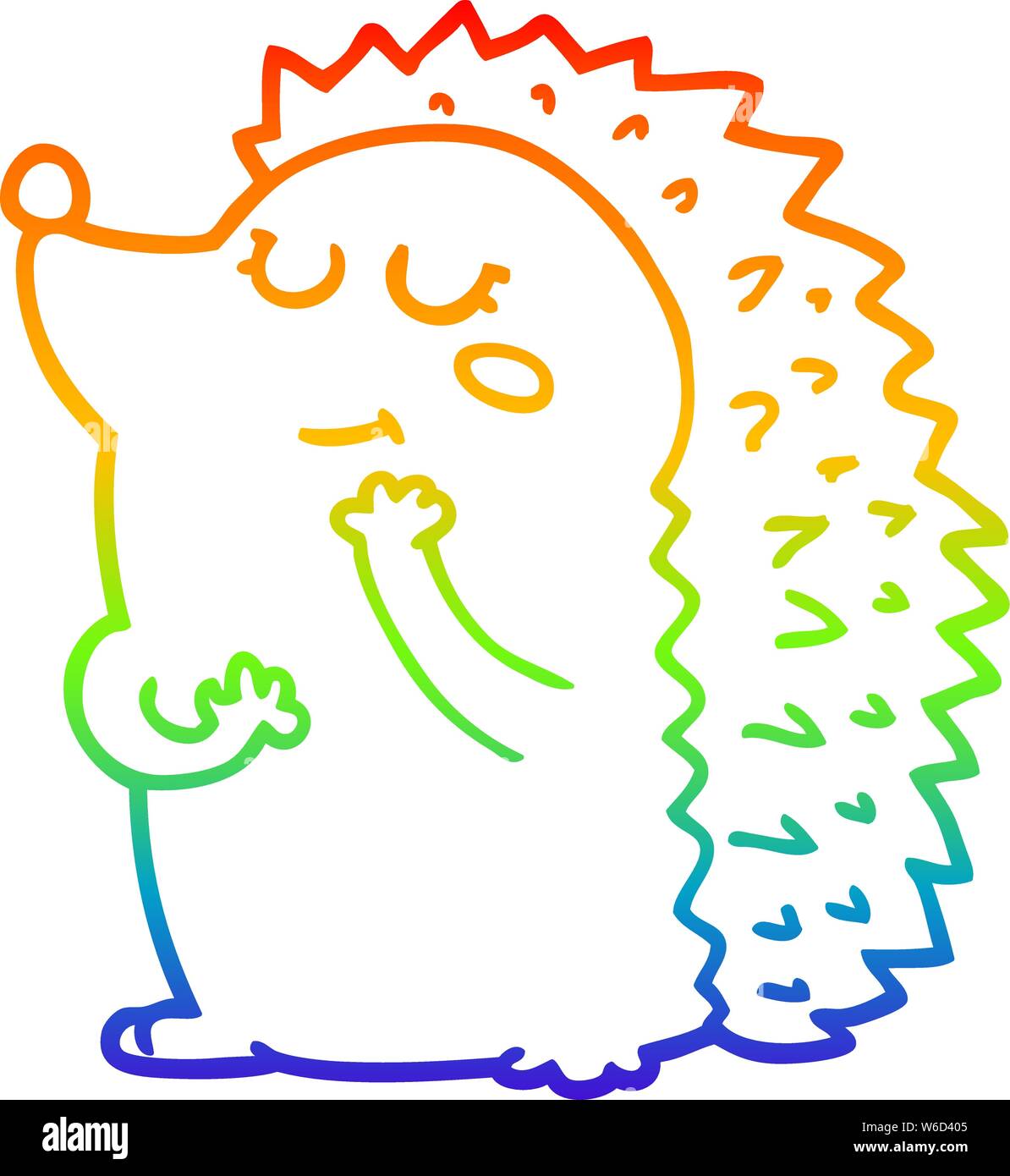 Rainbow Hedgehog Stock Vector Images - Alamy