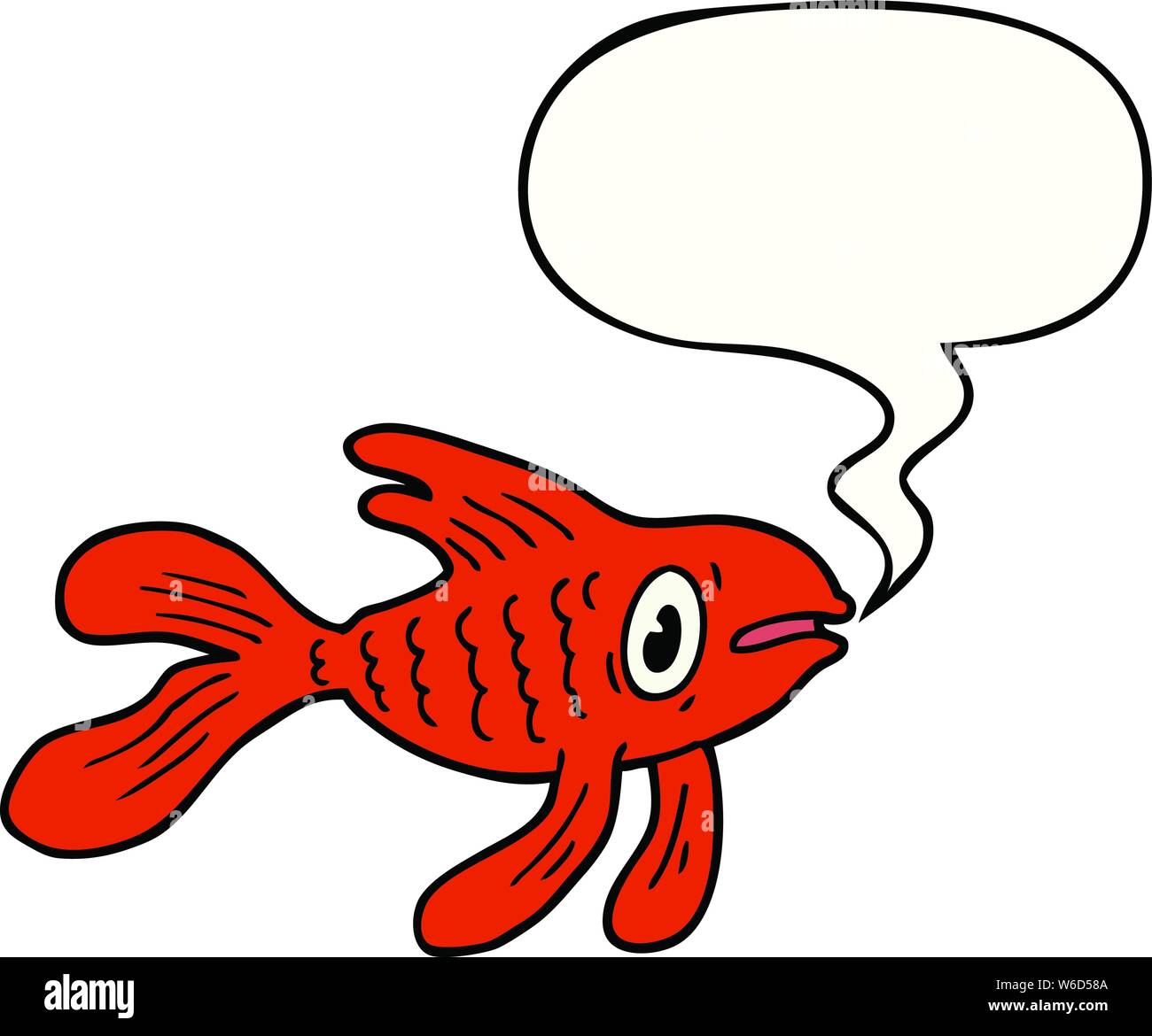 cartoon fish with speech bubble Stock Vector Image & Art - Alamy