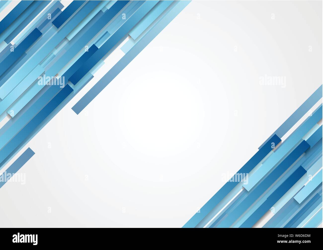 Blue geometric abstract tech diagonal stripes background. Vector ...