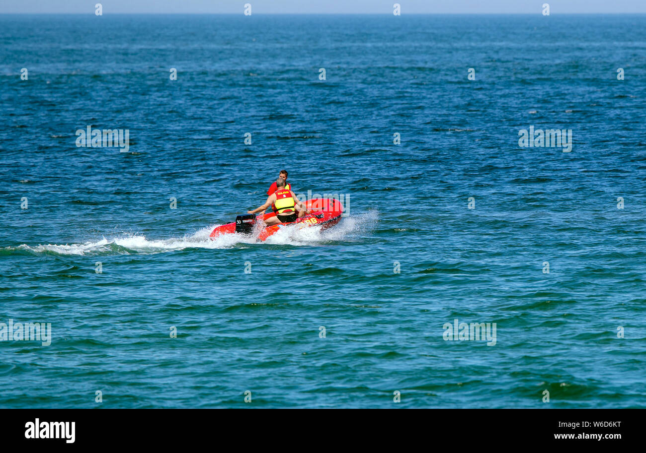 Rerik, Germany. 24th July, 2019. Lifeguards of the Deutsche ...