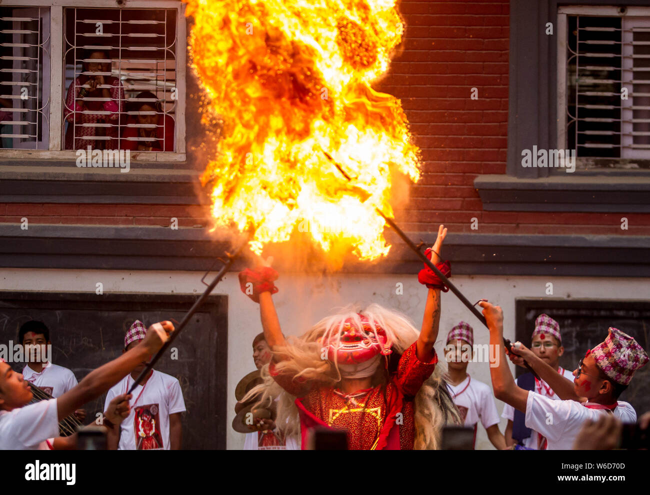 Newari dance hi-res stock photography and images - Alamy