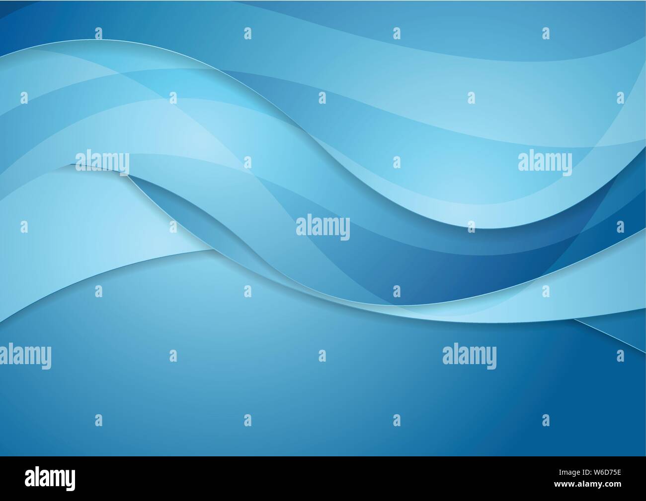 Bright blue abstract waves background. Vector design Stock Vector Image ...