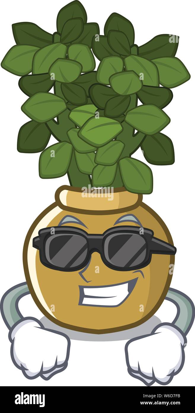 Super cool jade plant pot in cartoon yard Stock Vector Image & Art - Alamy