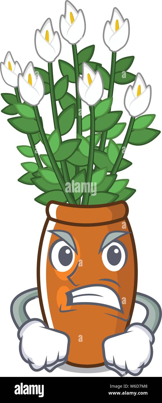 Angry peace lily with the character shape Stock Vector Image & Art - Alamy
