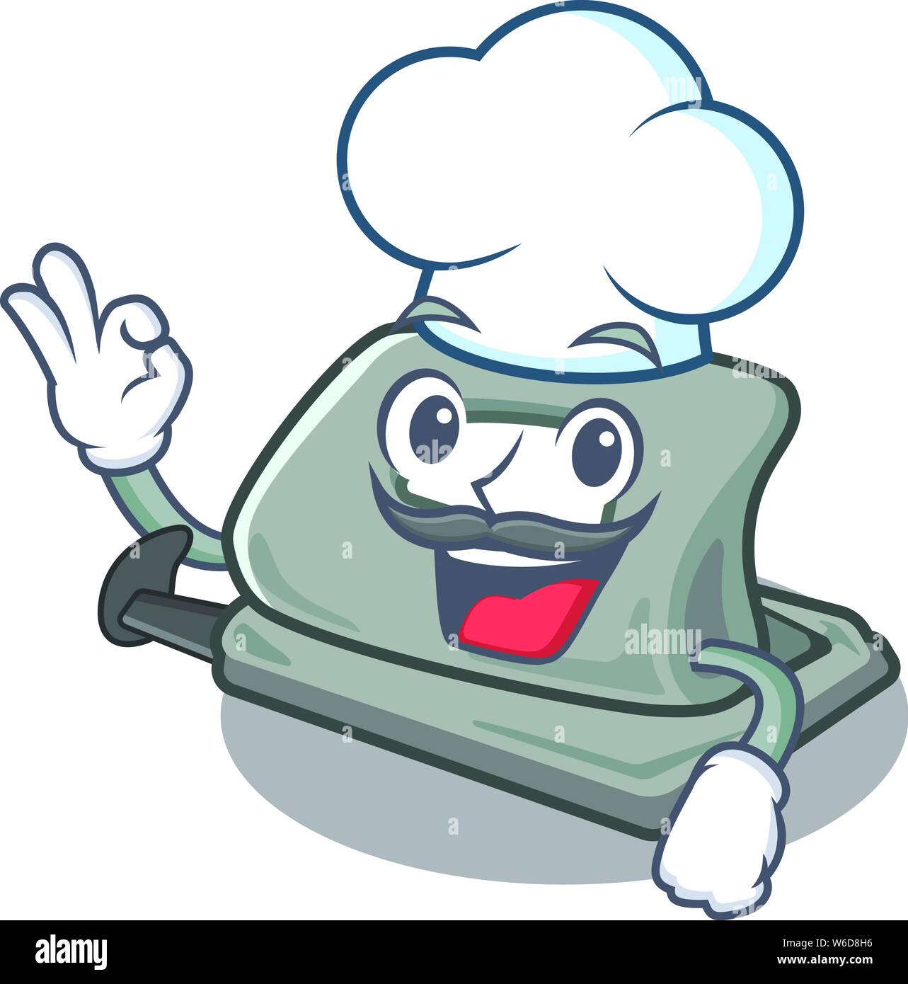 Chef hole puncher isolated in the character Stock Vector Image & Art ...
